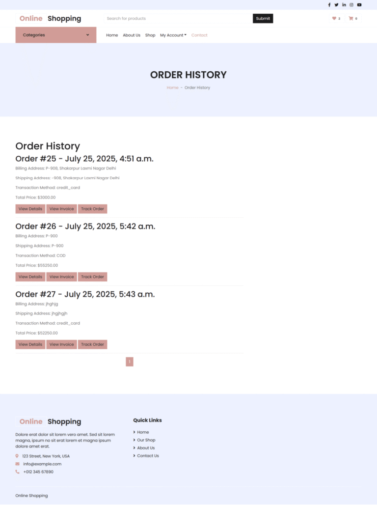Shopping Portal Project using Python | Shopping Portal Management Sysytem Project PHPGurukul