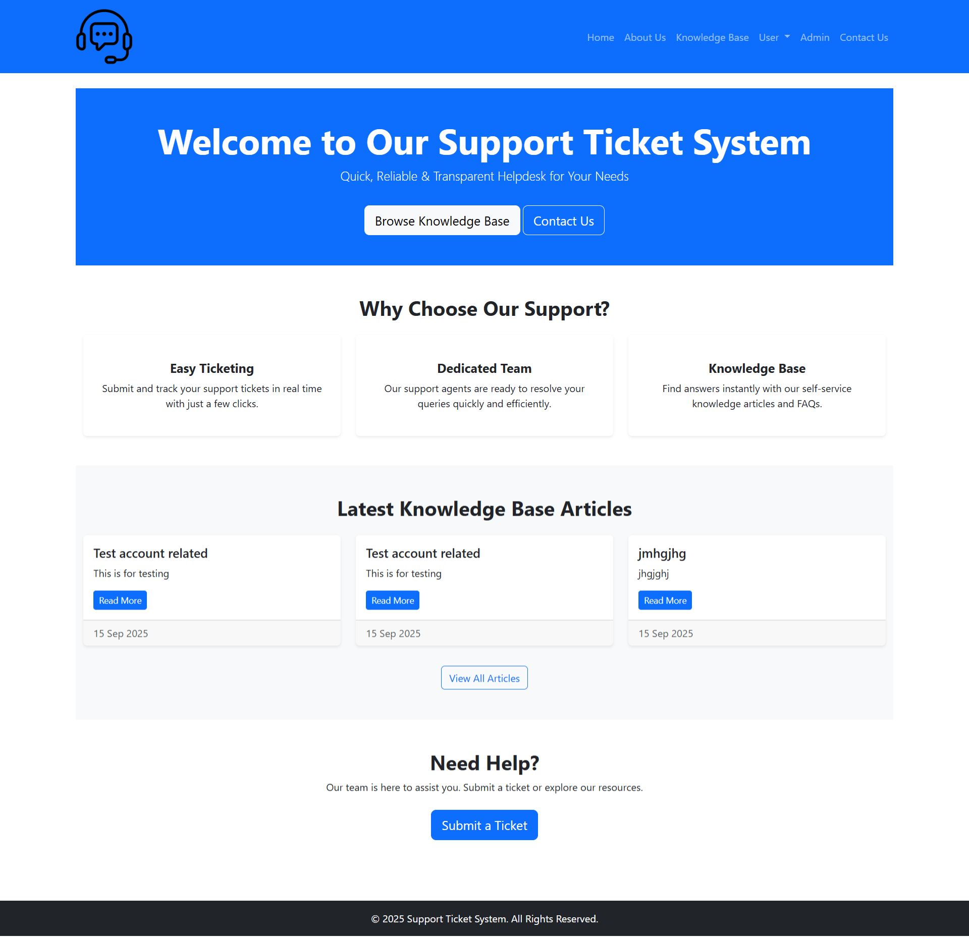 Support Ticket System using Laravel and MySQL | Support Ticket ...