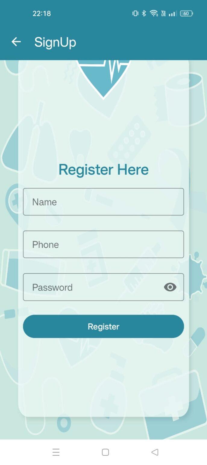 Health Monitoring Android App using SQLite | Health Monitoring Android App Project for Student