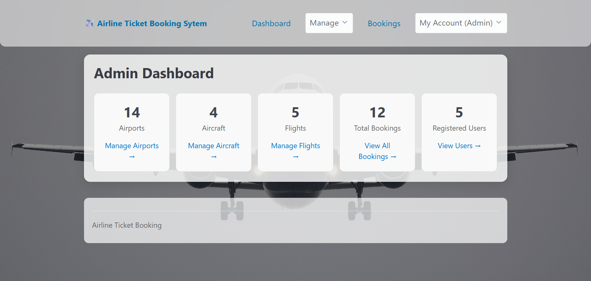 Airline Ticket Booking System using PHP and MySQL | Airline Ticket Booking Management System Project
