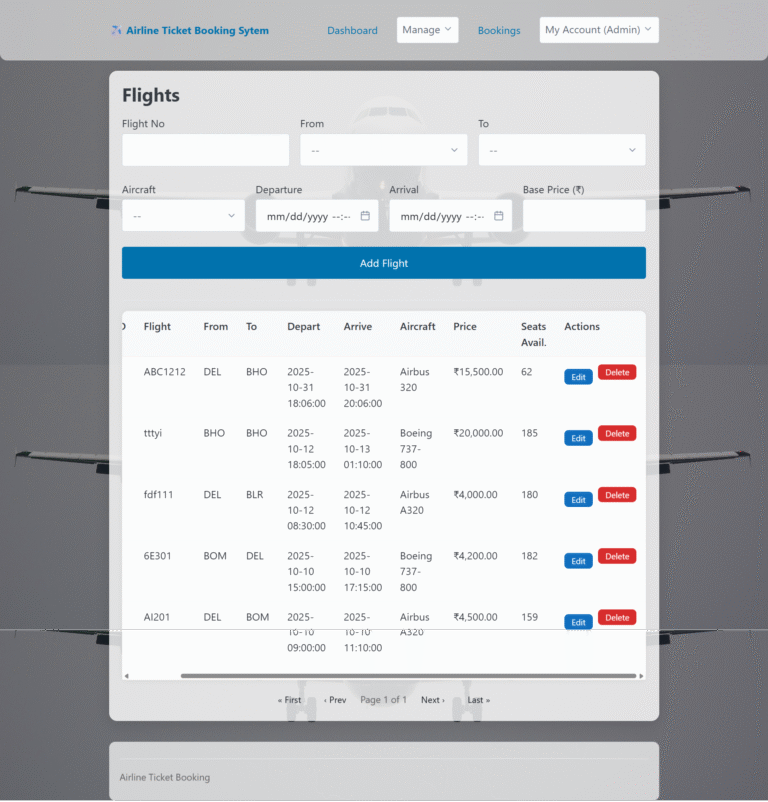 Airline Ticket Booking System using PHP and MySQL | Airline Ticket ...