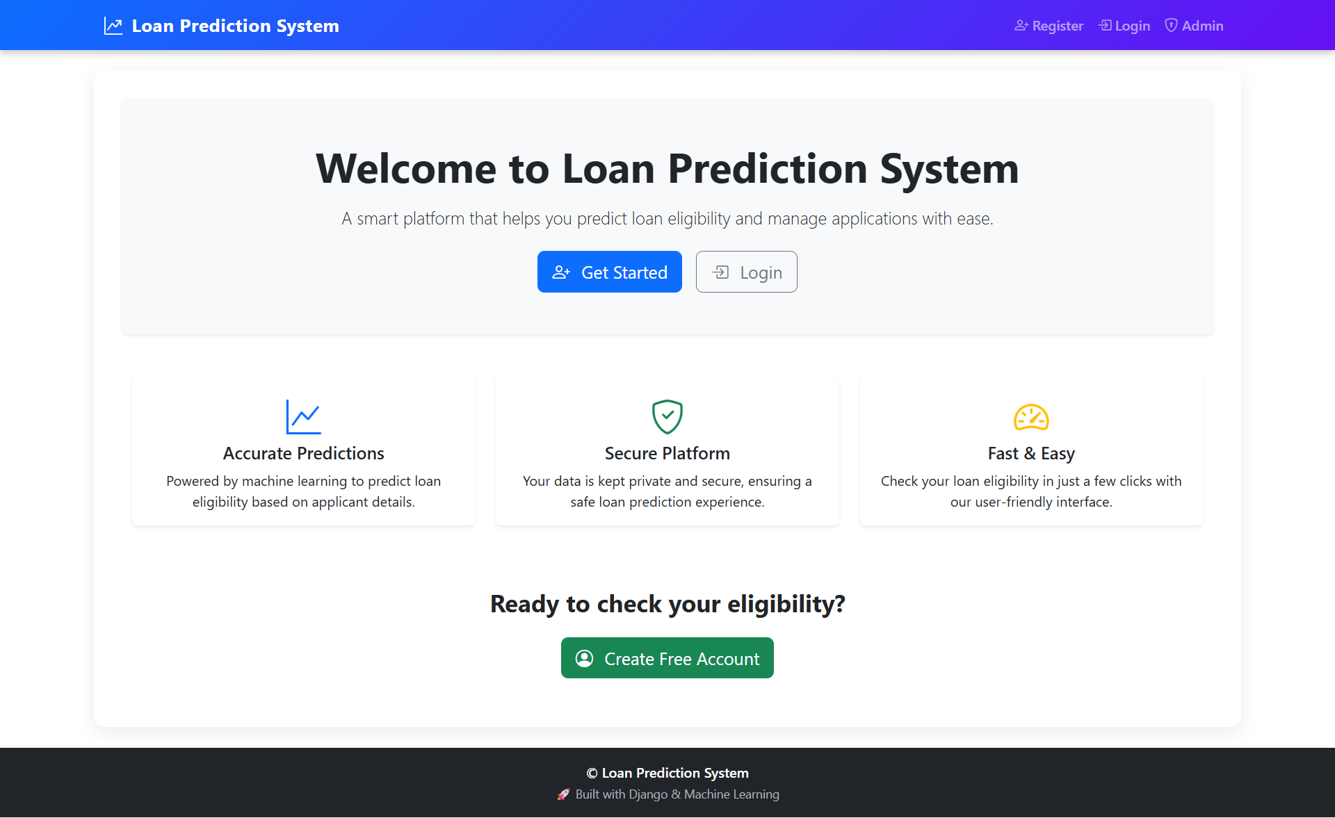Loan Prediction System using Python Machine Learning | Loan Prediction Mangment System Project