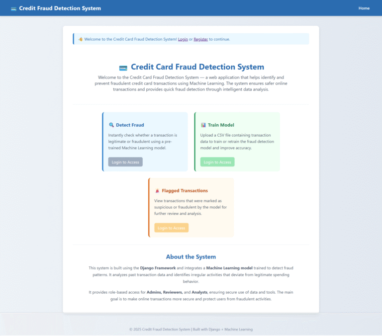 Credit Card Fraud Detection System in Python and ML - PHPGurukul