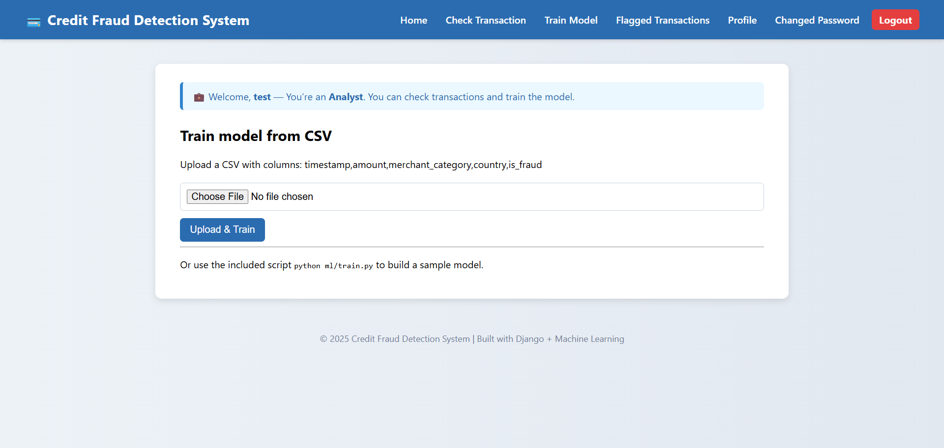 Credit Card Fraud Detection System in Python and ML - PHPGurukul