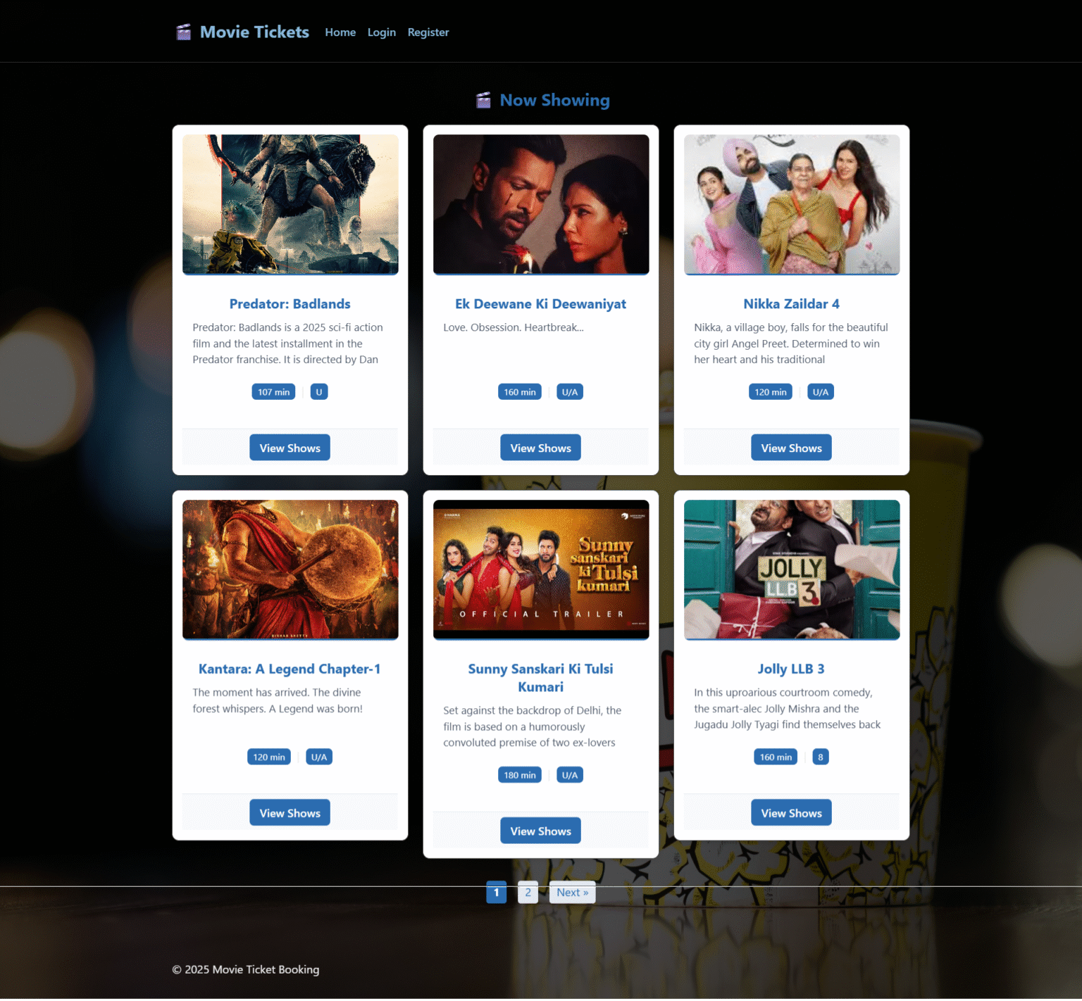 Movie Ticket Booking System using PHP | Movie Ticket Booking Mangment System in PHP