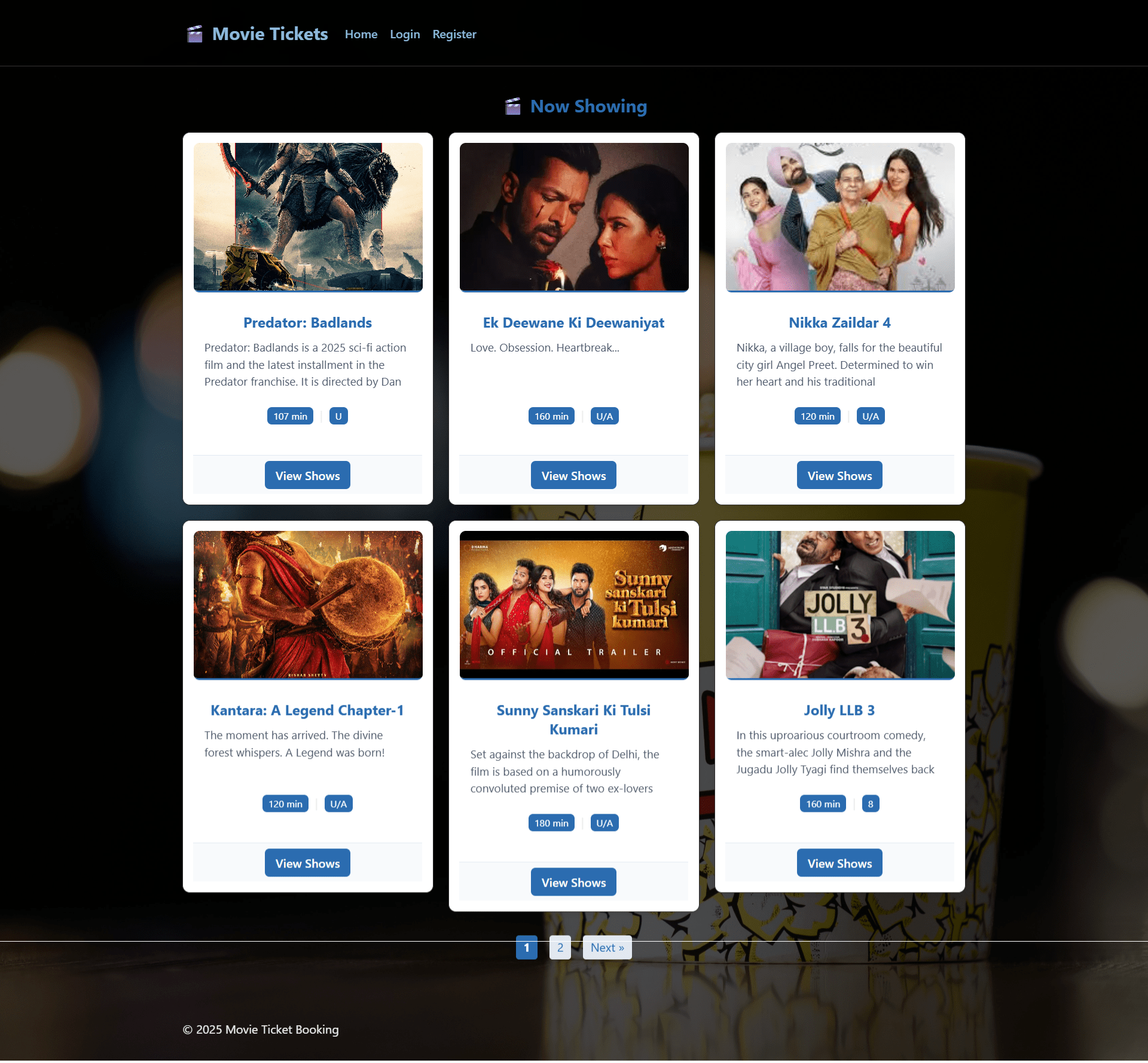 Movie Ticket Booking System using PHP | Movie Ticket Booking Mangment System in PHP