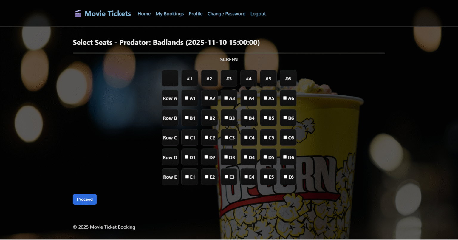 Movie Ticket Booking System using PHP | Movie Ticket Booking Mangment System in PHP