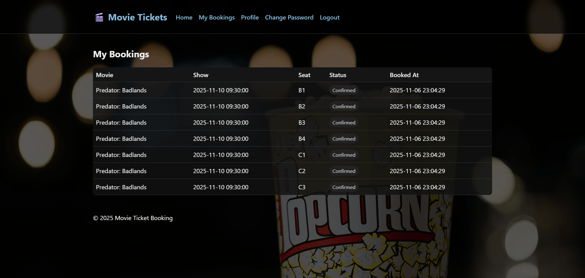 Movie Ticket Booking System using PHP | Movie Ticket Booking Mangment System in PHP