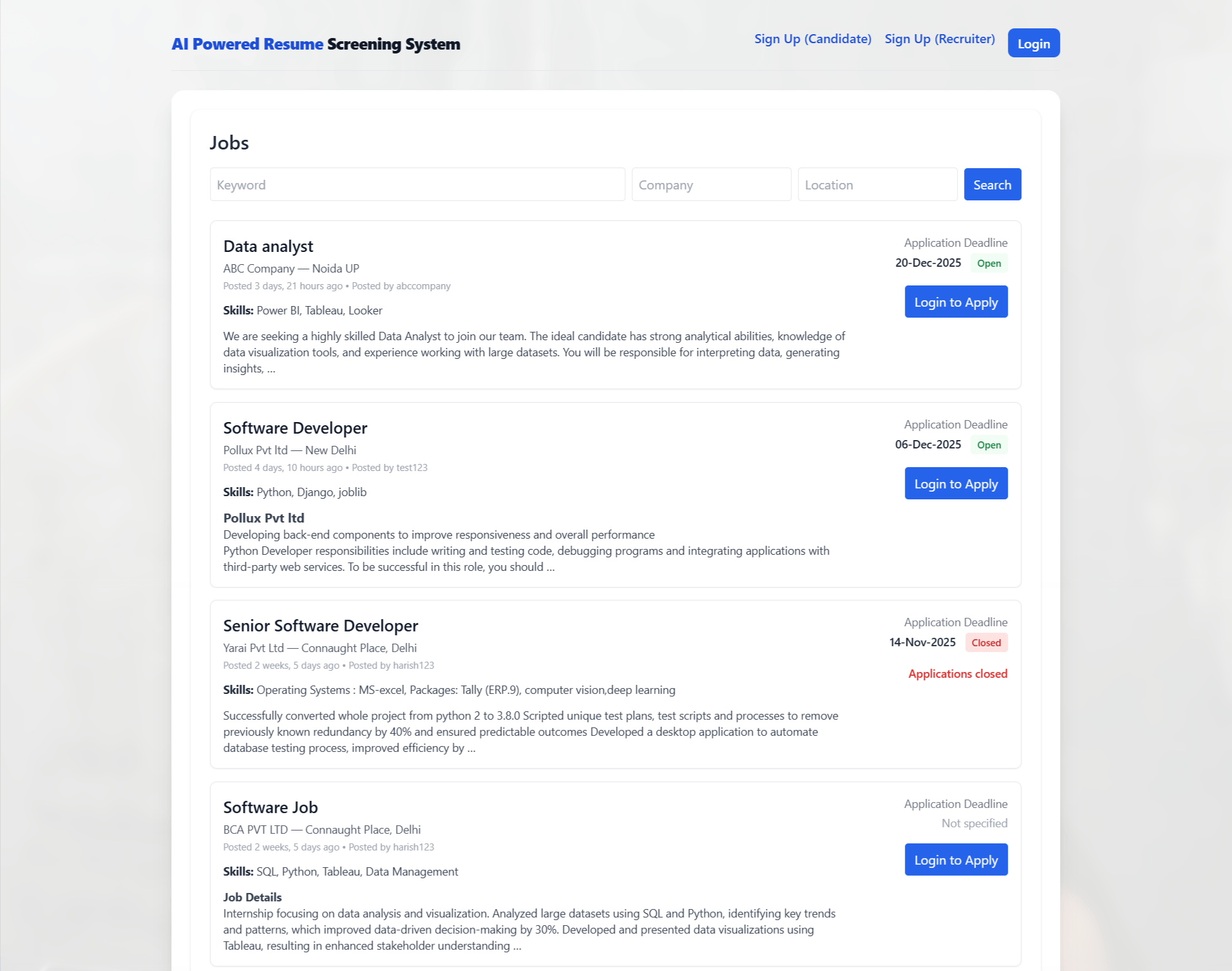 AI Powered Resume Screening System using Python ML | AI Powered Resume Screening System in ...