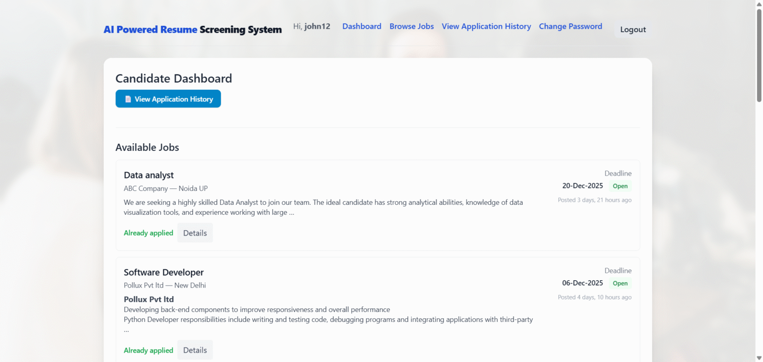 AI Powered Resume Screening System using Python ML | AI Powered Resume Screening System in ...