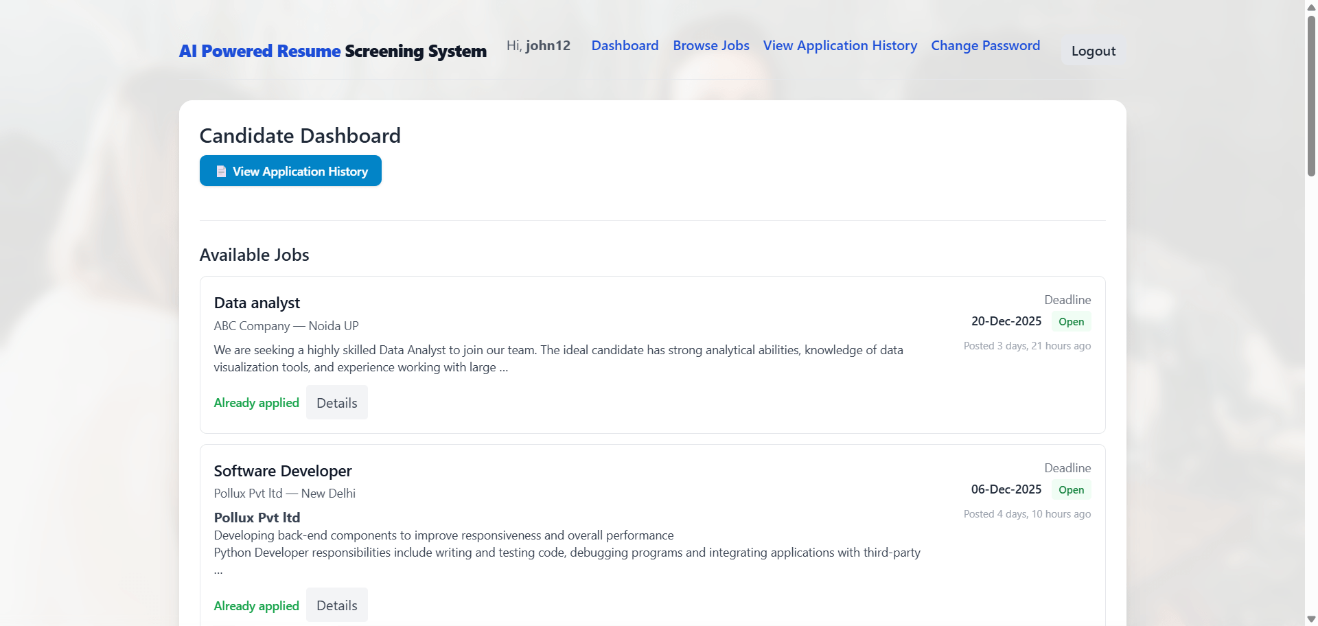 AI Powered Resume Screening System using Python ML | AI Powered Resume ...