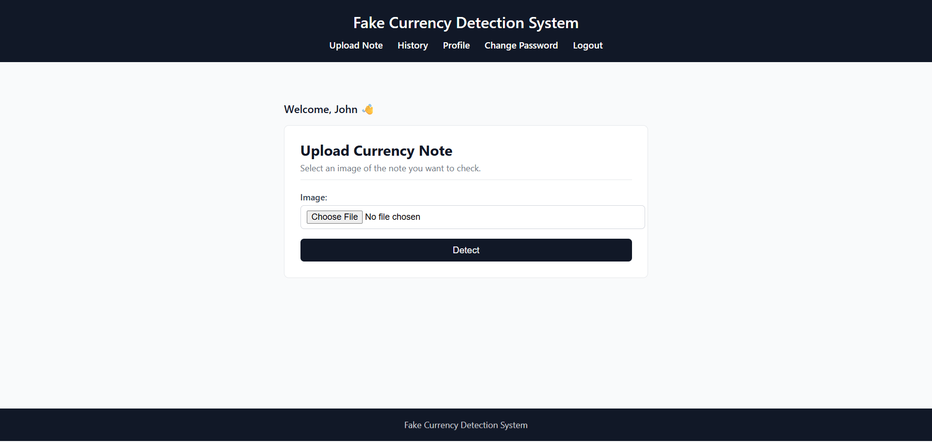 Fake Currency Detection System Project using Python Machine Learning - PHPGurukul