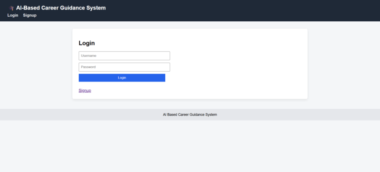 AI-Based Career Guidance System using Python Machine Learning Project ...