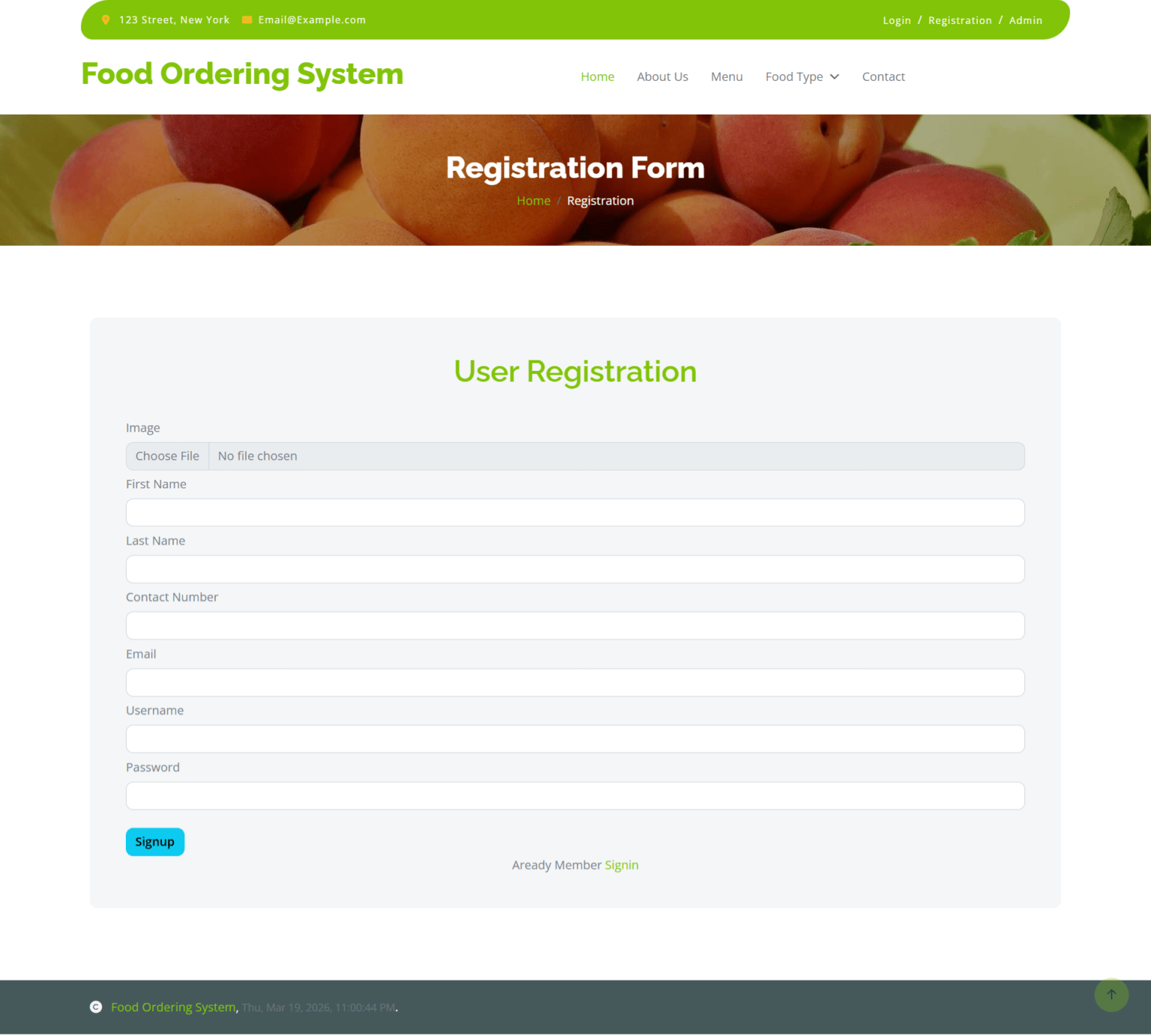 Food Ordering System Project Using Python Django MySQL with Source Code ...